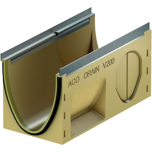 ACO Drain Multiline Seal in V200 Entwässerungsrinne ohne Sohlengefälle