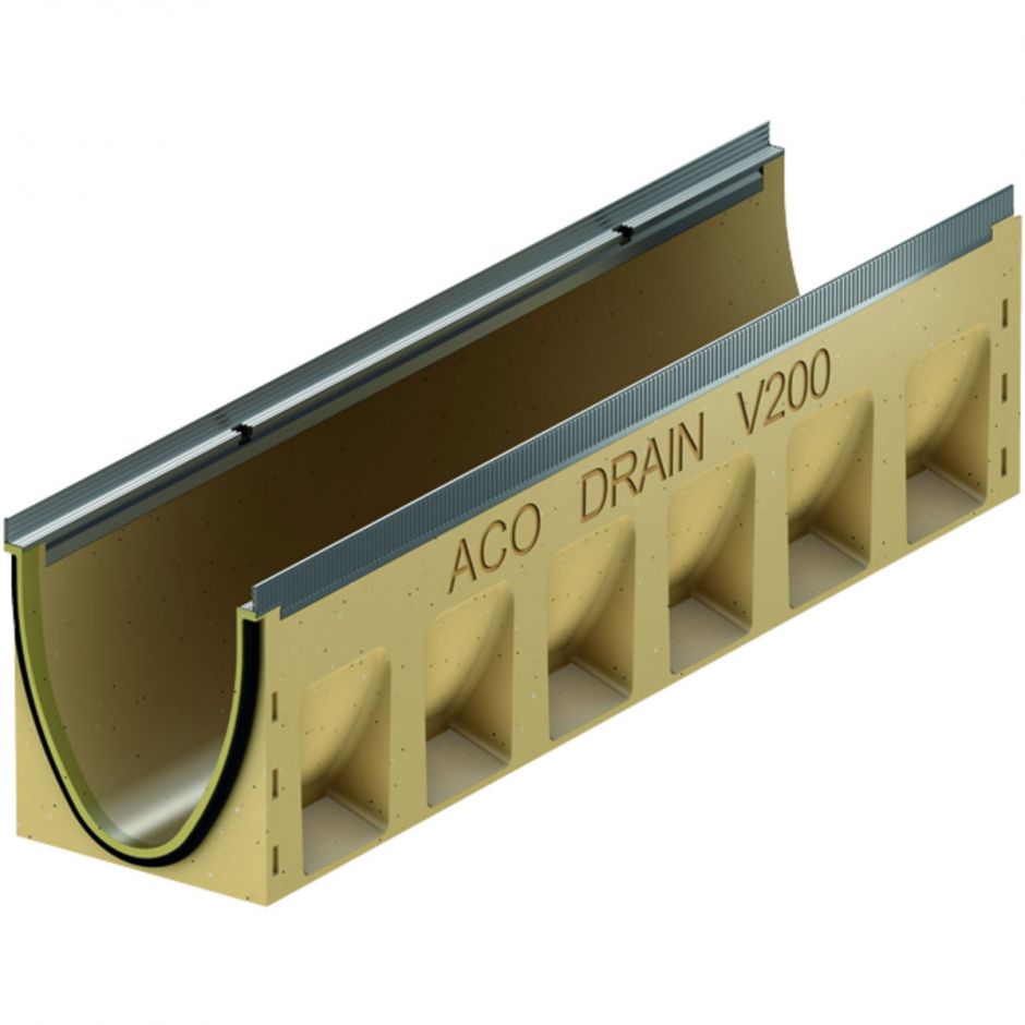 ACO Drain Multiline Seal in V200 Entwässerungsrinne mit Sohlengefälle